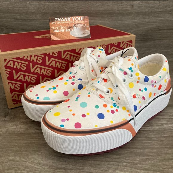 Vans | Shoes | Vans Era Stacked Uv Ink Floral True White Nwb | Poshmark